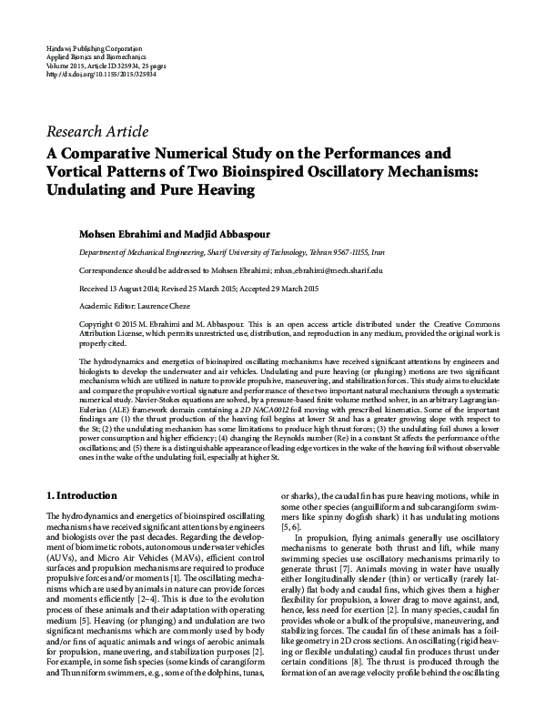 (PDF) A Comparative Numerical Study on the Performances and Vortical ...