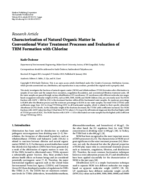 (PDF) Characterization of natural organic matter in depth profile of the Mediterranean Sea by 3D ...