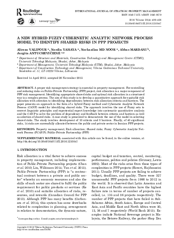 (PDF) A new hybrid fuzzy cybernetic analytic network process model to identify shared risks in ...