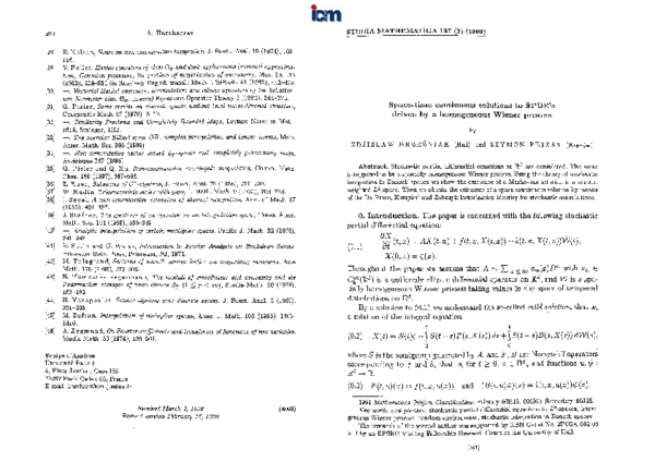 Pdf Space Time Continuous Solutions To Spdes Driven By A Homogeneous