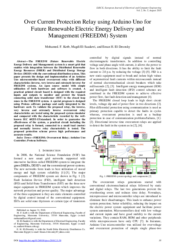 (PDF) Over Current Protection Relay using Arduino Uno for Future ...