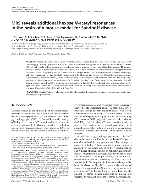(PDF) MRS reveals additional hexoseN-acetyl resonances in the brain of ...