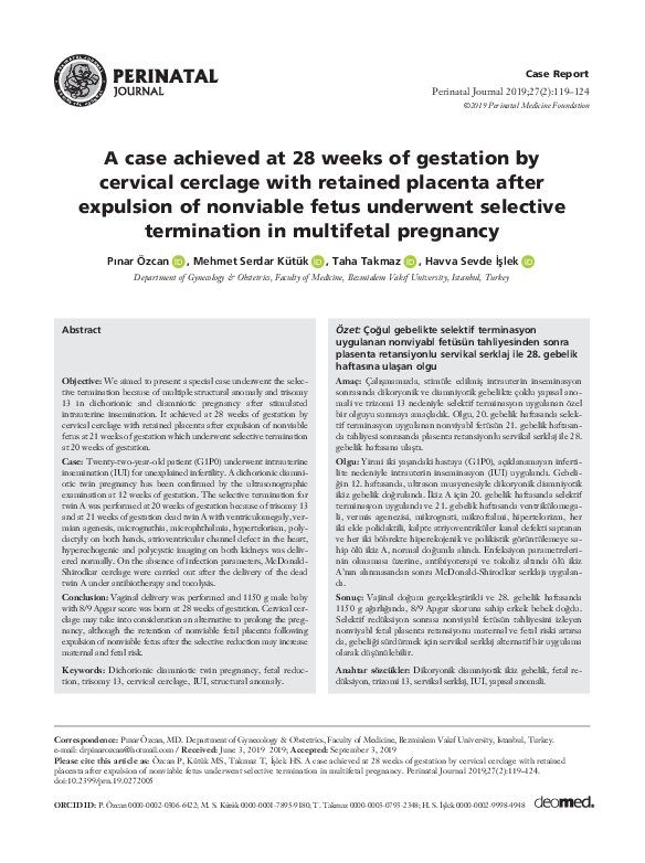 (PDF) A case achieved at 28 weeks of gestation by cervical cerclage ...
