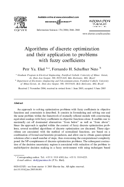 (PDF) Optimization Problems with Fuzzy Coefficients