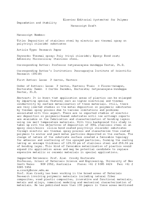(PDF) Elsevier Editorial System(tm) for Polymer Degradation and Stability Manuscript Draft ...
