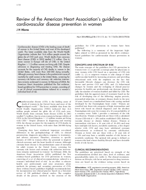 (PDF) Addressing the Gap in Physician Preparedness To Assess Cardiovascular Risk in Women: a ...