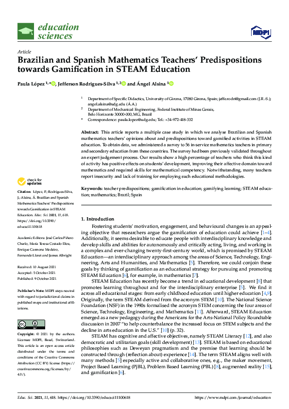 (PDF) Brazilian and Spanish Mathematics Teachers' Predispositions ...