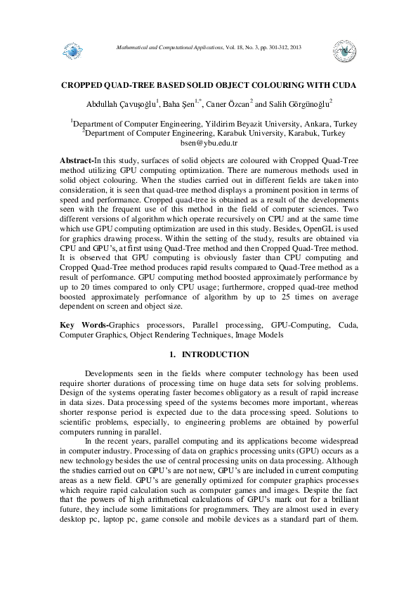 Pdf Cropped Quad Tree Based Solid Object Colouring With Cuda 7730