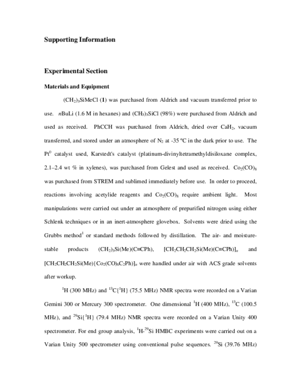 Pdf Synthesis And Lithographic Patterning Of Polycarbosilanes With Pendant Cobalt Carbonyl