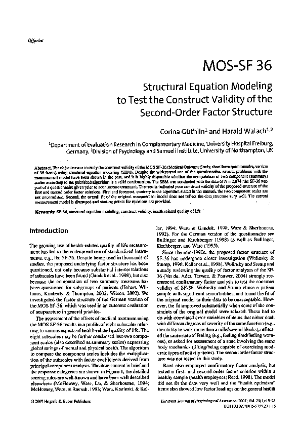 (PDF) Mos-SF 36