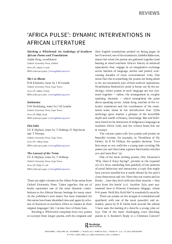 (PDF) Manav Ratti's Review of Nimanthi Perera-Rajasingham's Assembling ...