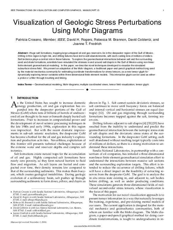 (PDF) Tensor visualization using Mohr diagrams | David Coblentz - Academia.edu