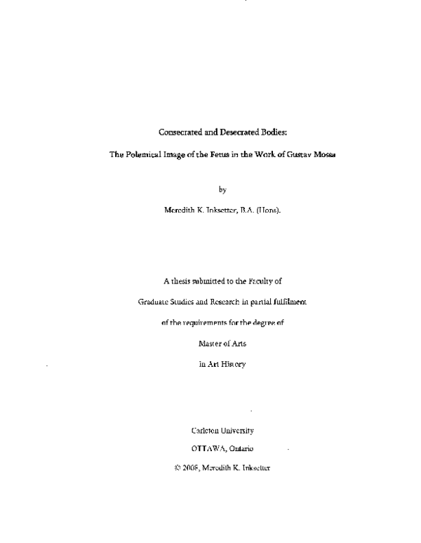 (PDF) Consecrated and desecrated bodies: The polemical image of the ...