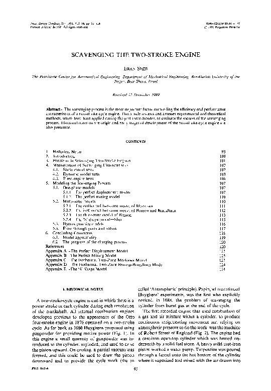 (PDF) Scavenging the two-stroke engine