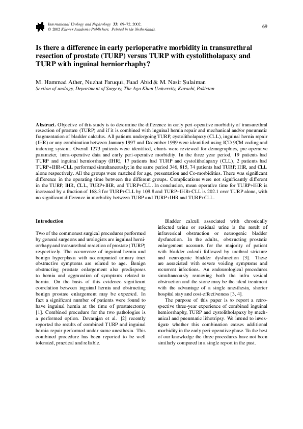 (PDF) Intravesical Explosion Resulting in Bladder Rupture During ...