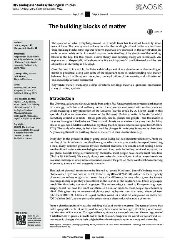 (PDF) The building blocks of matter