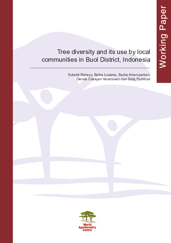 (PDF) Tree diversity and its use by local communities in Buol District ...