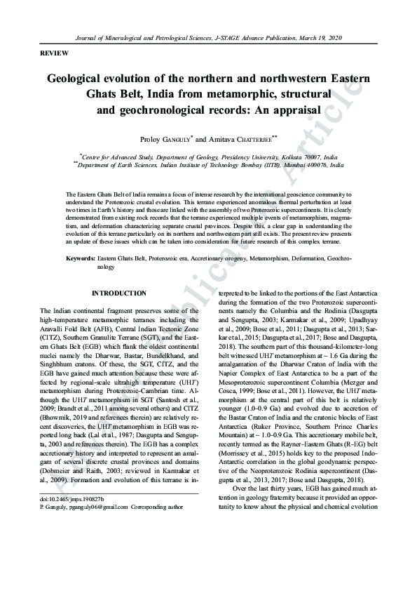 (PDF) Geological evolution of the northern and northwestern Eastern ...