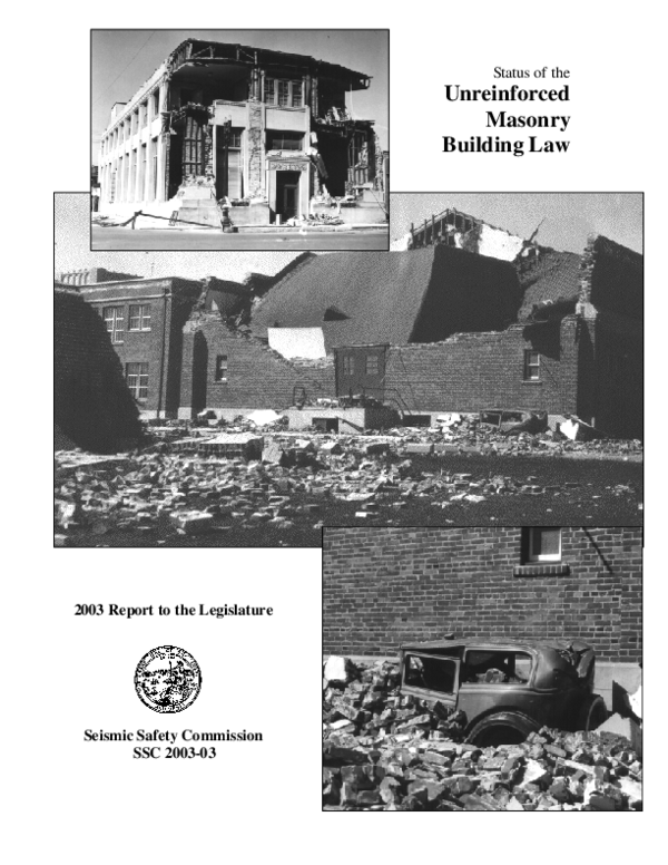 (PDF) Seismic Safety Commission (PDF) Seismic Safety Commission