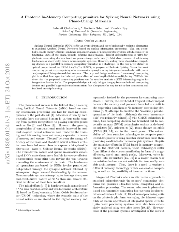 (PDF) Photonic In-Memory Computing Primitive for Spiking Neural Networks Using Phase-Change ...