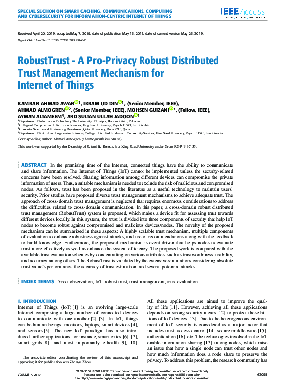 (PDF) RobustTrust – A Pro-Privacy Robust Distributed Trust Management ...