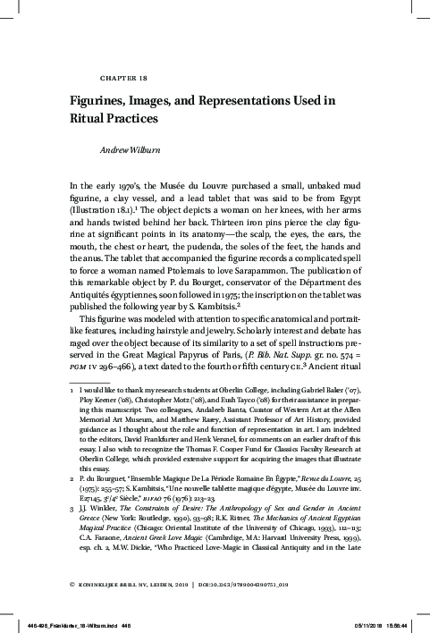 (PDF) Figurines, Images, and Representations Used in Ritual Practices