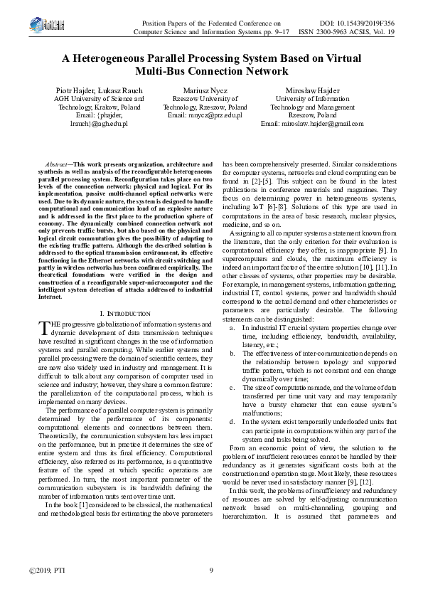 Pdf A Heterogeneous Parallel Processing System Based On Virtual Multi