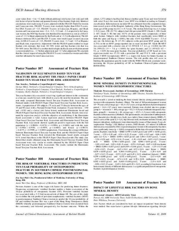 (PDF) Comparative Validation of FRAX® and DXA for Fracture Risk