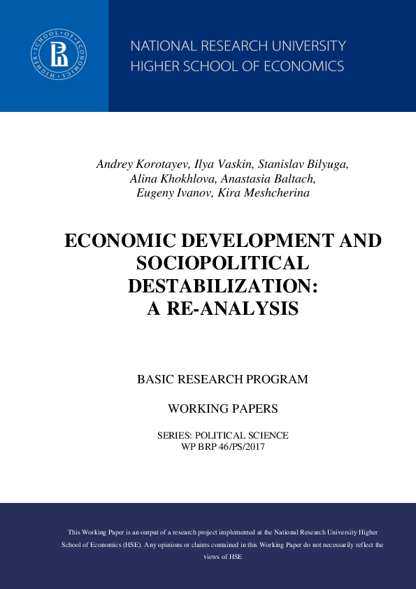 (PDF) Economic Development and Sociopolitical Destabilization: A Re ...