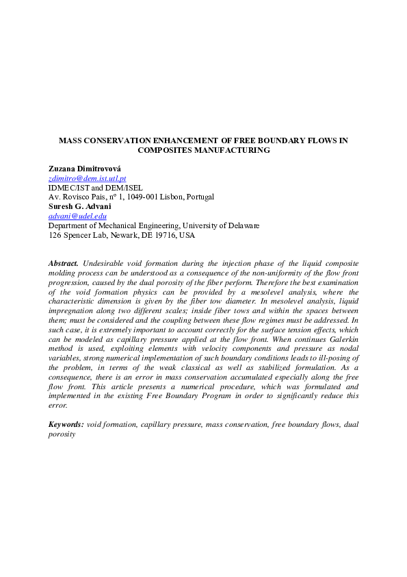 (PDF) Mass Conservation Enhancement of Free Boundary Mesolevel Flows ...