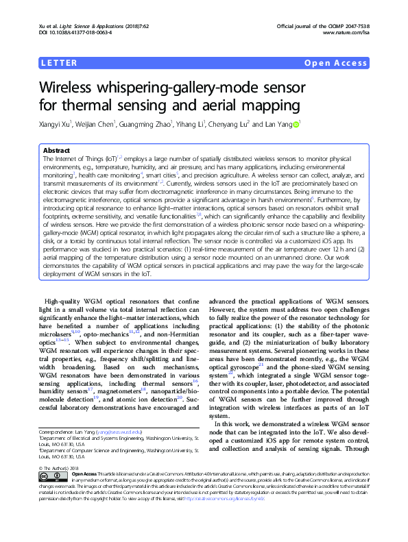 (PDF) Wireless whispering-gallery-mode sensor for thermal sensing and ...