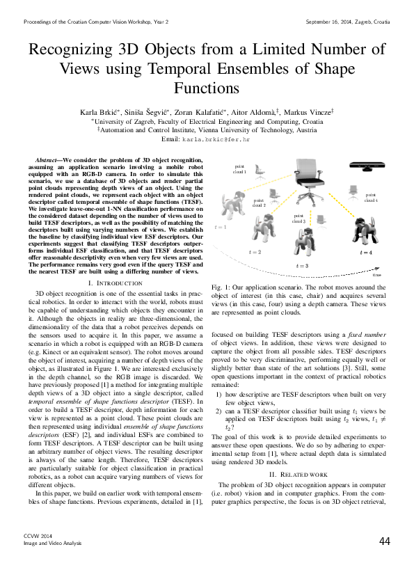 (PDF) Recognizing 3D Objects from a Limited Number of Views using Temporal Ensembles of Shape ...