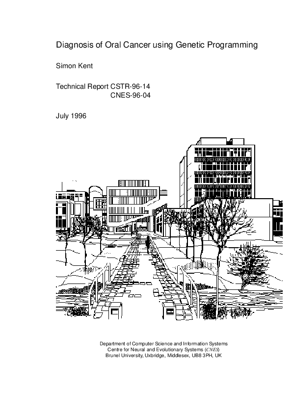 Pdf Diagnosis Of Oral Cancer Using Genetic Programming