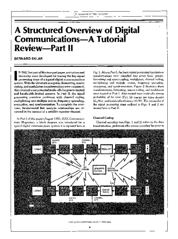 (PDF) A structured overview of digital communications--A tutorial ...