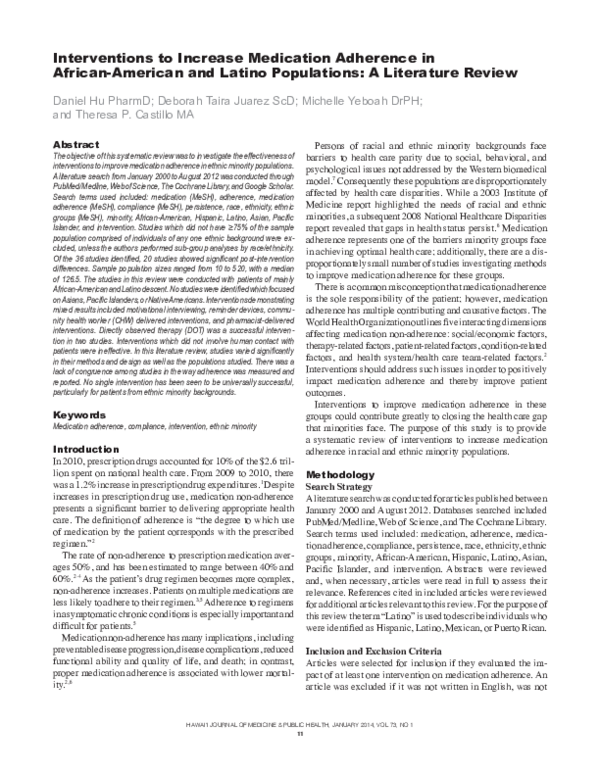 (PDF) Interventions to increase medication adherence in African ...