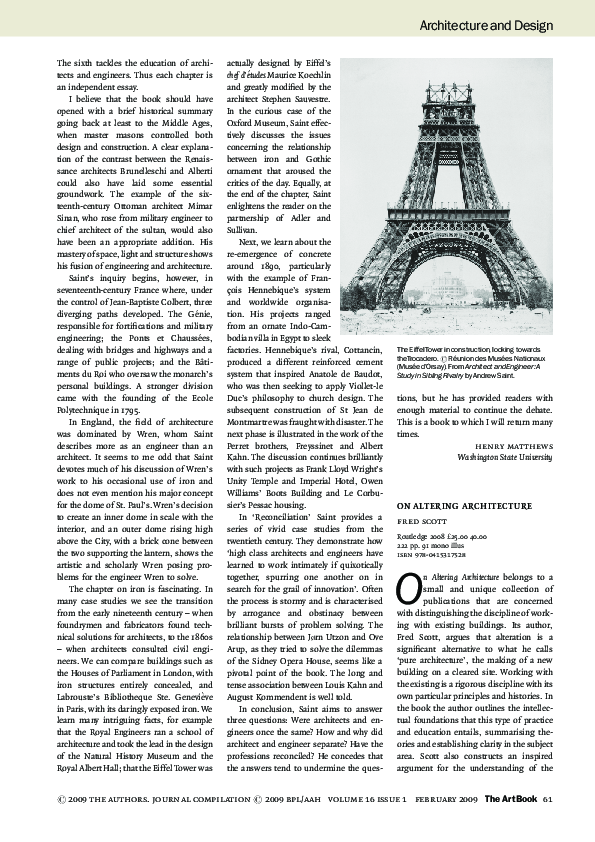 (PDF) On Altering Architecture by Fred Scott