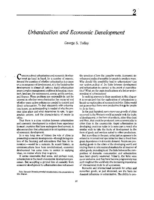(PDF) Globalization and economic development