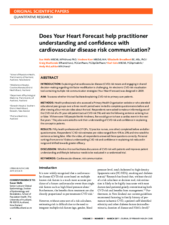 (PDF) Does Your Heart Forecast help practitioner understanding and ...