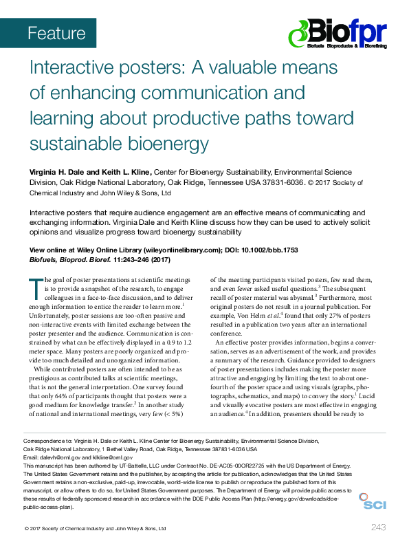 (PDF) Interactive posters: A valuable means of enhancing communication ...