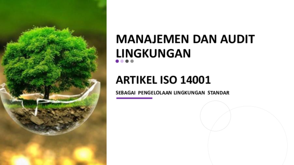 (PDF) ISO 14001 Sebagai Pengelolaan Lingkungan Standar