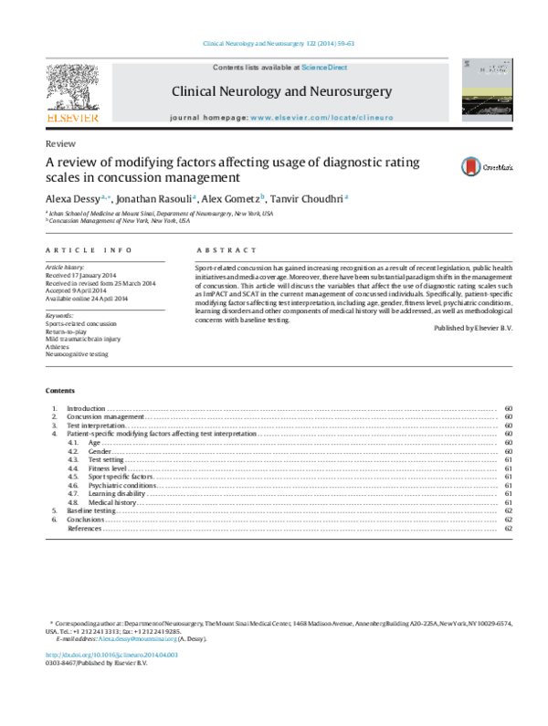 (PDF) A Review of Modifying Factors Affecting Usage of Diagnostic ...