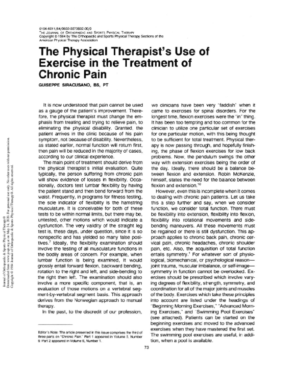 (PDF) The Management of the Chronic Pain Patient: Clinical ...