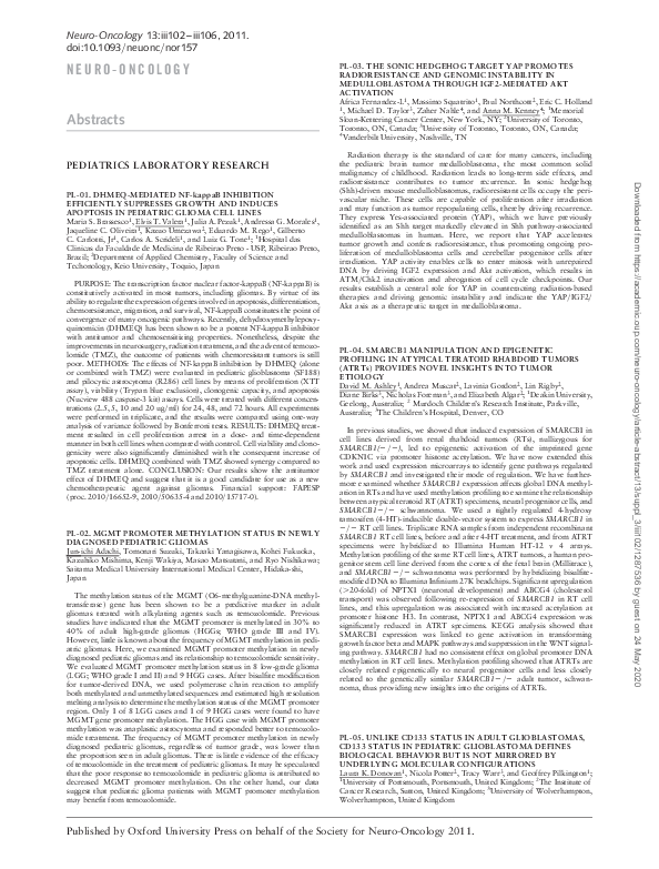 (PDF) Pediatrics Laboratory Research