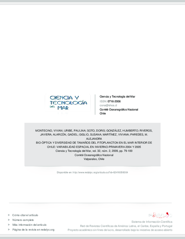 (PDF) Bio-Óptica y Diversidad De Tamaños Del Fitoplancton en El Mar ...