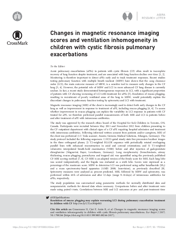 (PDF) Changes in magnetic resonance imaging scores and ventilation ...