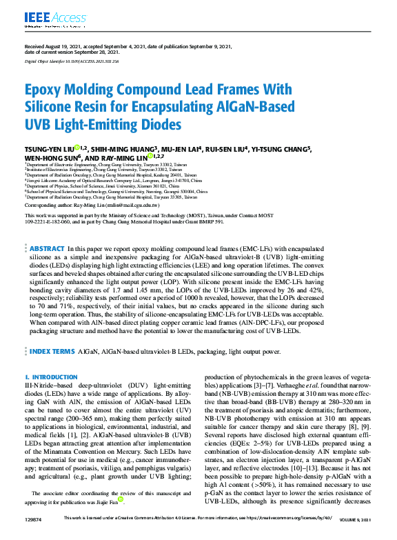 (PDF) Epoxy Molding Compound Lead Frames With Silicone Resin for ...