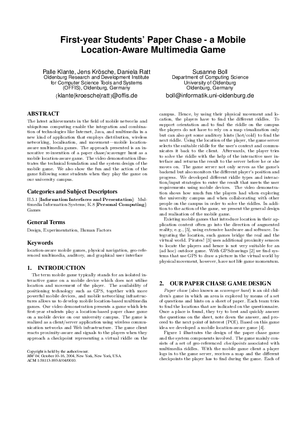 (PDF) First-year students' paper chase