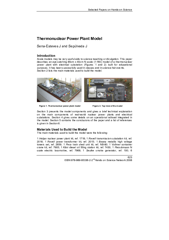 (PDF) Thermonuclear power plant model | J. Sepúlveda - Academia.edu