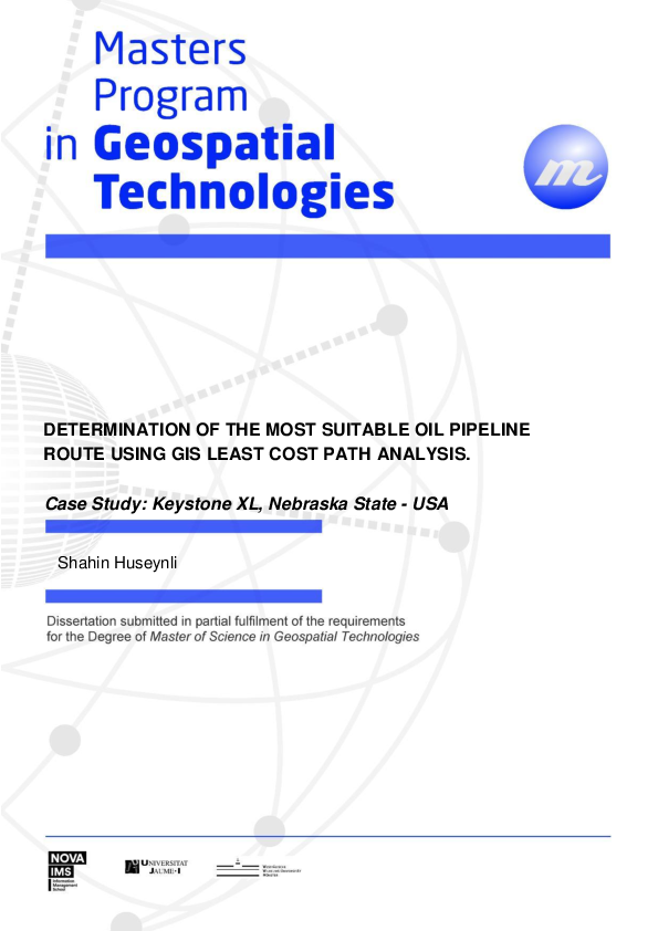 (PDF) Determination of the most suitable oil pipeline route using GIS ...