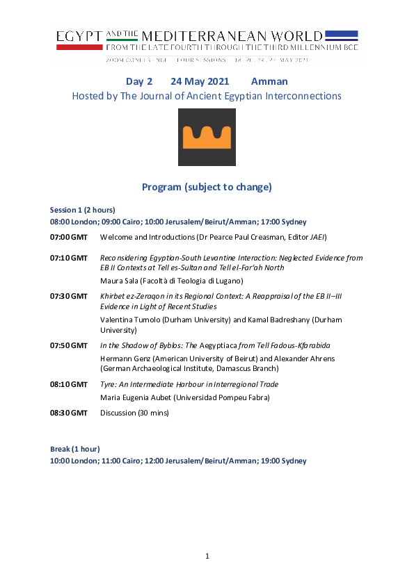 (PDF) In the Shadow of Byblos: The Aegyptiaca from Tell Fadous ...